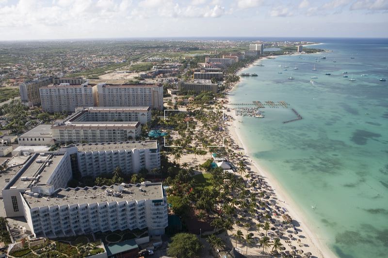 Aruba | Aerial Photo of Palm Beach & High-Rise Hotels | 2006-10-28-039.tif