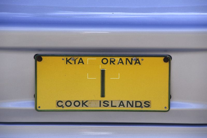 Cook Islands | Number 1 Cook Islands License Plate | CK-0103.tif